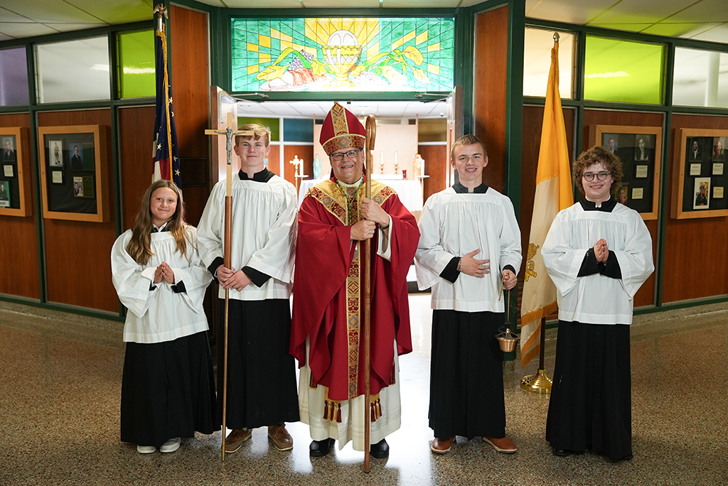 First family Eucharist at Bishop Ludden-Grimes | The Catholic Sun
